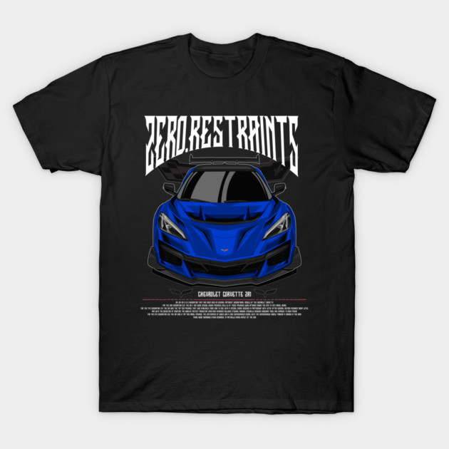 CHEVROLET CORVETTE ZR1-BLUE - Chevrolet Corvette - T-Shirt | TeePublic