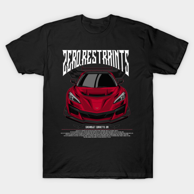 CHEVROLET CORVETTE ZR1-RED - Chevrolet Corvette - T-Shirt | TeePublic