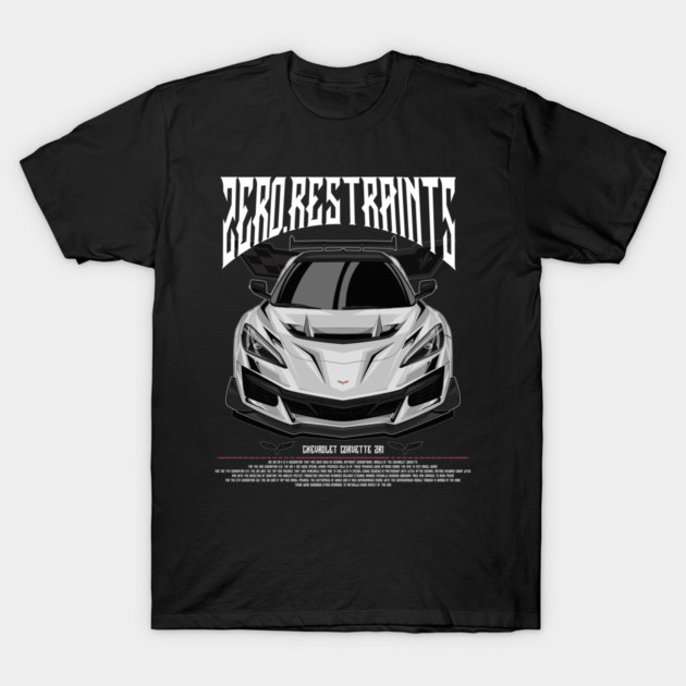 CHEVROLET CORVETTE ZR1-WHITE - Chevrolet Corvette - T-Shirt | TeePublic