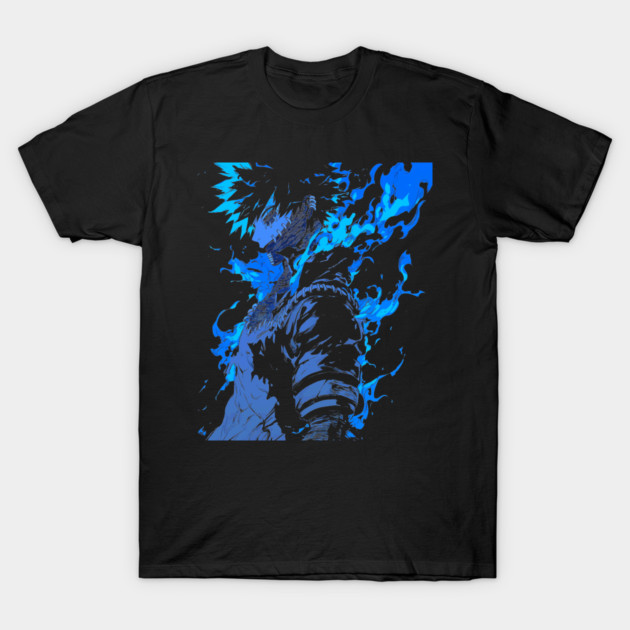 Dabi Blue Flames Intense Fan Art - Dabi - T-Shirt | TeePublic
