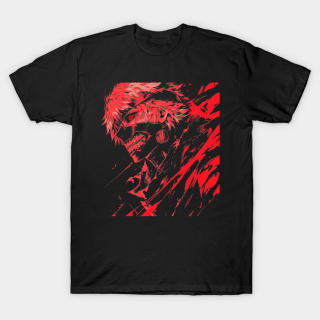 Ken Kaneki Tokyo Ghoul Hardcore Art - Ken Kaneki - T-Shirt | TeePublic