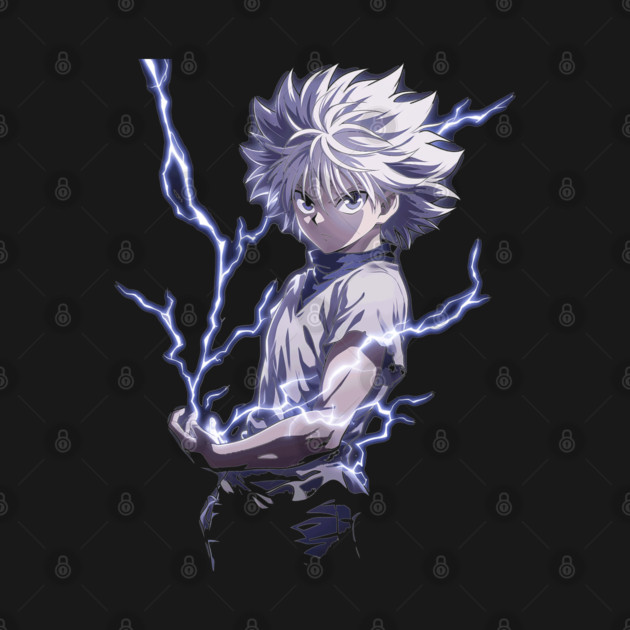 Killua Zoldyck Lightning Assassin Pose - Killua Zoldyck - T-Shirt ...