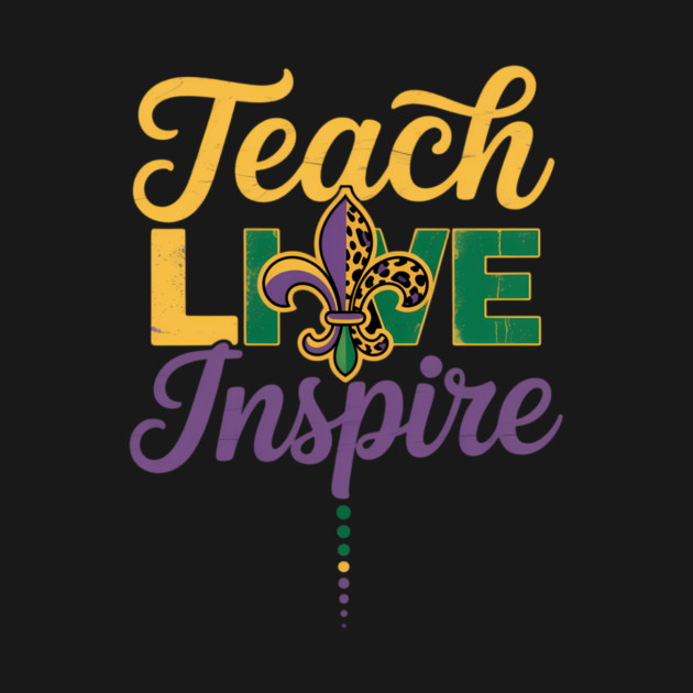 Leopard Teach Love Inspire Mardi Gras Teacher - Leopard Teach Love ...