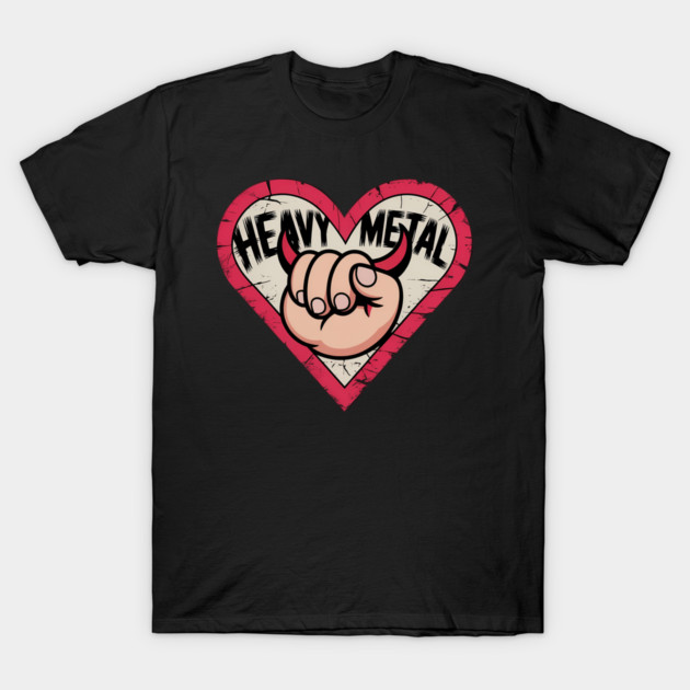 I love Heavy Metal Heart for 80s 90s Music Lover - I Love Heavy Metal ...