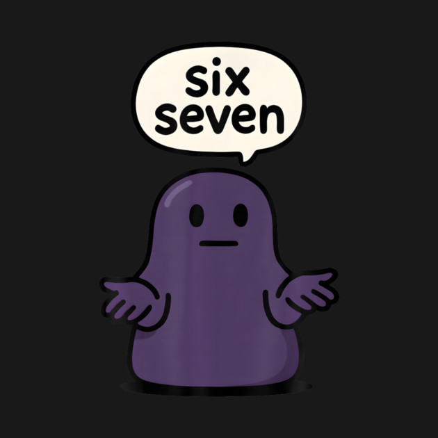 67 Six Seven 6-7 Midnight Blob Slime - Brainrot - Brainrot Meme - T ...