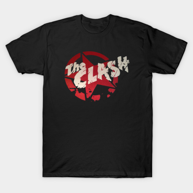 The Clash Star Logo Punk Rock Stencil - The Clash - T-Shirt | TeePublic