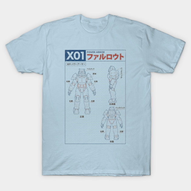Armor X01 scheme - Vault Tec - T-Shirt | TeePublic