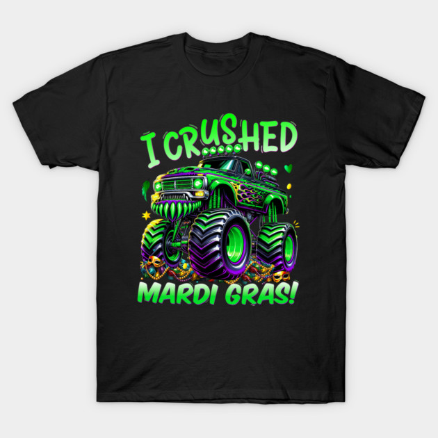 I Crushed Mardi Gras Monster Truck Jester hat Mask Feathers Fat Tuesday ...