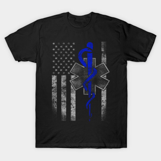 Two Sided Emt Responder Flag - Emt Responder Flag - T-Shirt | TeePublic