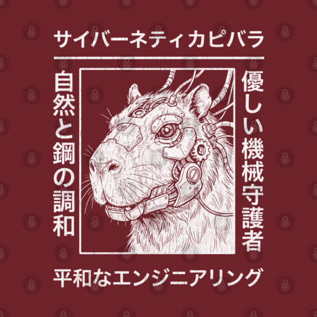 Cyberpunk Capybara Vintage Retro Japanese Sci Fi Art - Cyberpunk ...