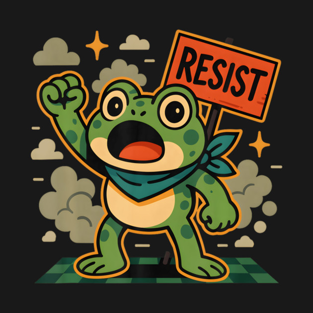 Portland Frog Protest - Portland Frog Protest - T-Shirt | TeePublic