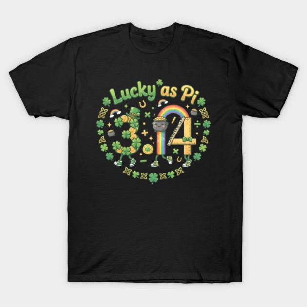 Lucky As Pi Shamrock St Patricks Day Pi Number Math Teacher - Lucky As ...