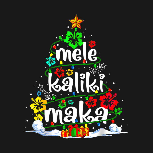 Mele Kalikimaka Tropical Hawaiian Santa Tree - Mele Kalikimaka ...