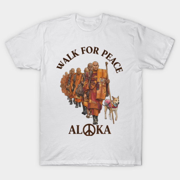 Aloka The Peace Dog Vintage - Walk For Peace Aloka Dog - T-Shirt ...