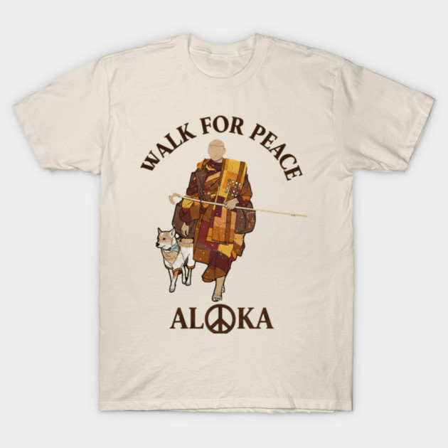 Aloka The Peace Dog Vintage - Walk For Peace Aloka Dog - T-Shirt ...