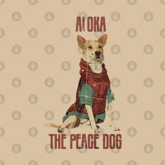 Aloka The Peace Dog Vintage - Walk For Peace Aloka Dog - T-Shirt ...