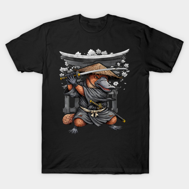 Platypus Animal Japanese Art Samurai Ukiyo-E - Platypus Japanese Art ...