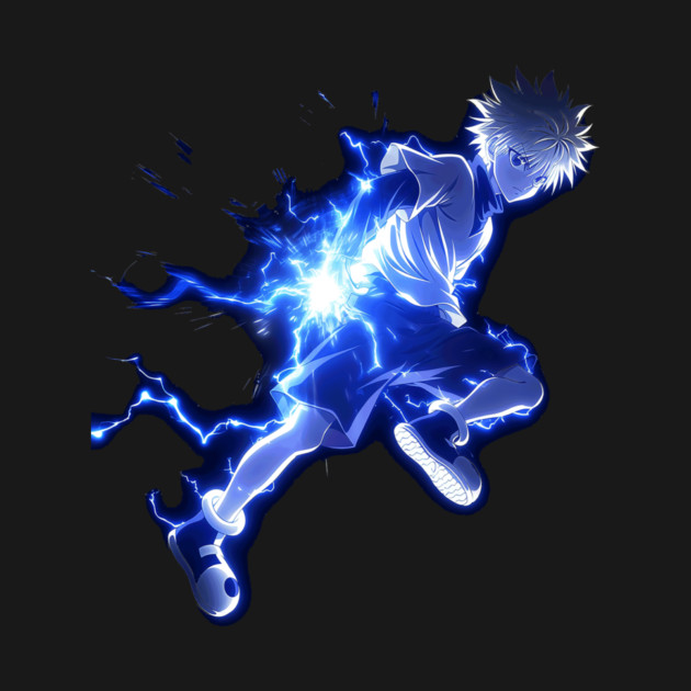 Killua Zoldyck Electric Assassin Pose - Killua Zoldyck - T-Shirt ...