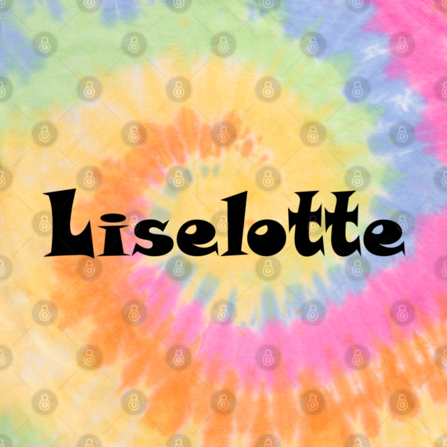 Liselotte Name Design - Cute Font, Minimalist, with Black Lettering ...