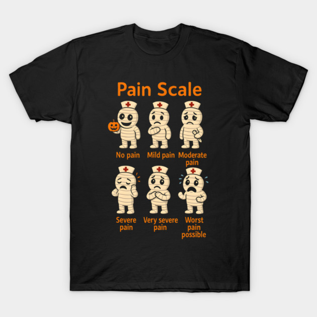 Pain Scale Nurse Mummy Halloween Trauma Nurse - Nurse Halloween Costume ...