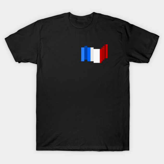 Pixel France Flag - France Pride - T-Shirt | TeePublic