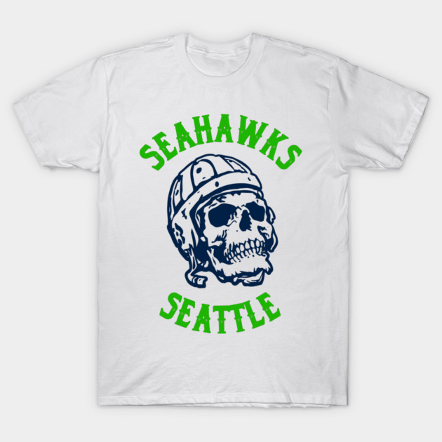 Seahawks Skull - Seahawks - T-Shirt | TeePublic