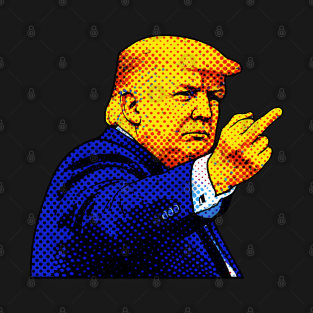 Trump Middle Finger 2026 Meme Fun - Trump Middle Finger - T-Shirt ...
