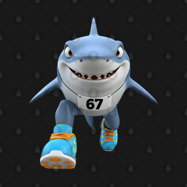 67 Tralalero Tralala Runner Italian Brainrot - Funny Kids Meme - T ...