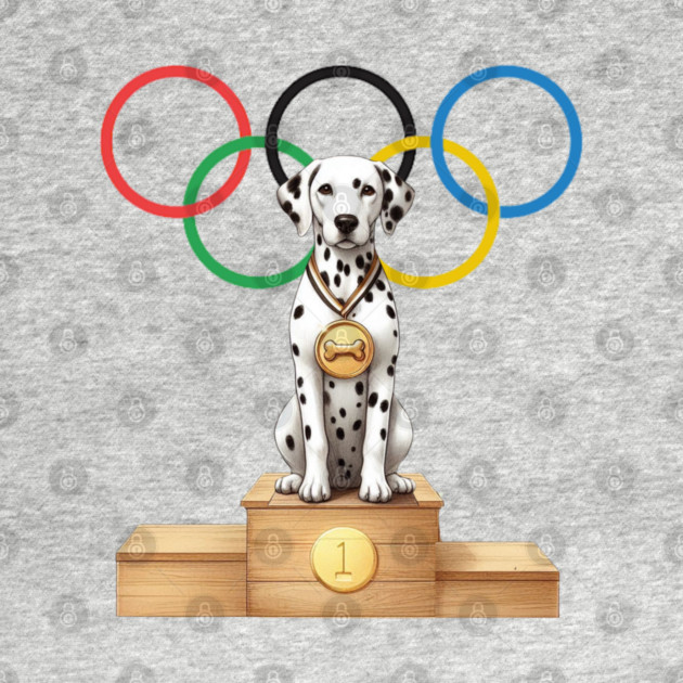 DOG OLYMPICS - Dalmation - Dalmation Olympian - T-Shirt | TeePublic