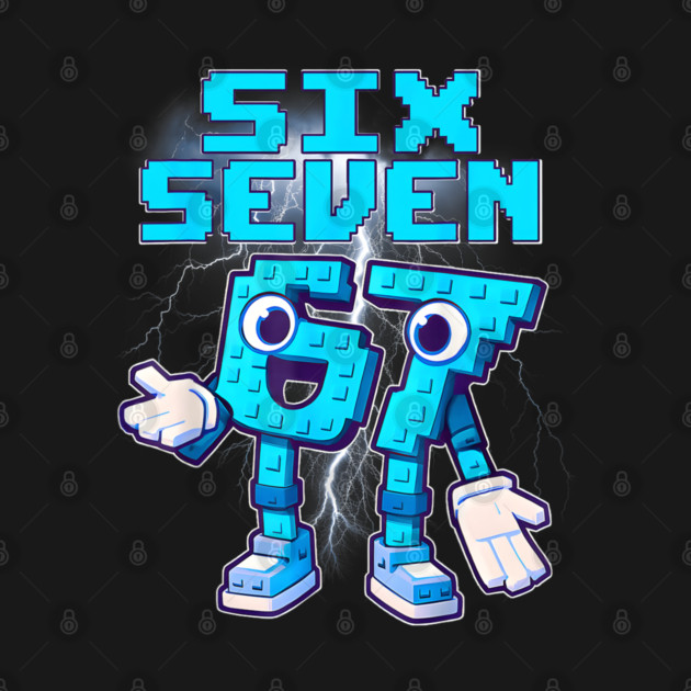 67 Six Seven 6-7 Italian Brainrot - Funny Italian Meme - T-Shirt ...