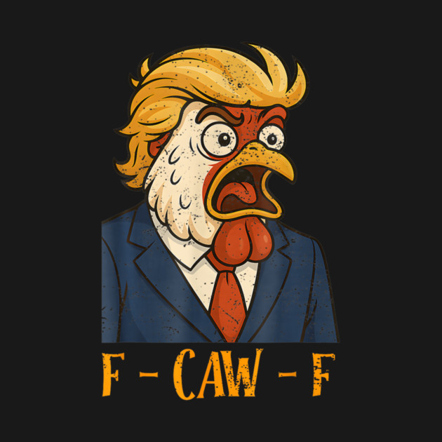 F-Caw-F Chicken Humor Satire Trump Parody - Funny Chicken Humor ...