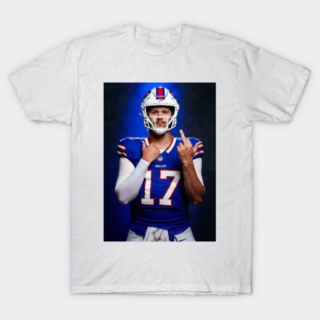 Middle Finger Josh Allen Pose - Josh Allen - T-Shirt | TeePublic