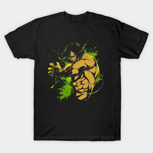 Eren Jäger Attack Titan Abstract Art - Attack Titan - T-Shirt | TeePublic