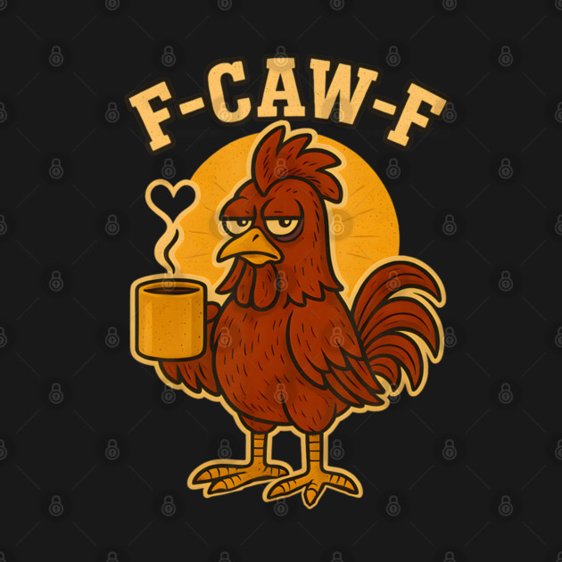F Caw F Coffee Chicken F Kawf Rooster Bird Fcawf - Funny Chicken Coffee ...