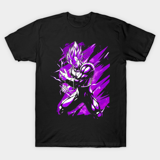 Vegeta Ultra Ego Purple Energy Fan - Vegeta Ultra Ego - T-Shirt | TeePublic
