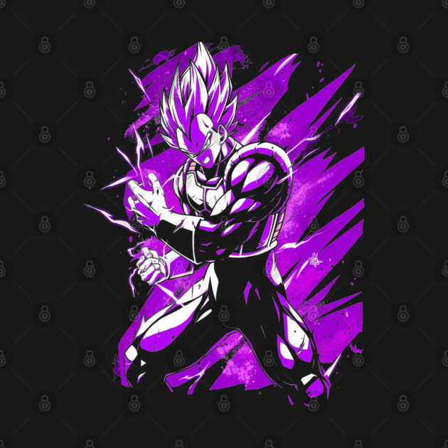 Vegeta Ultra Ego Purple Energy Fan - Vegeta Ultra Ego - T-Shirt | TeePublic