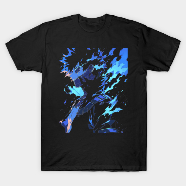 Dabi Blue Flame Fan Art My - Dabi - T-Shirt | TeePublic