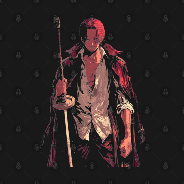 Shanks One Piece Streetwear Fan Art - Shanks - T-Shirt | TeePublic