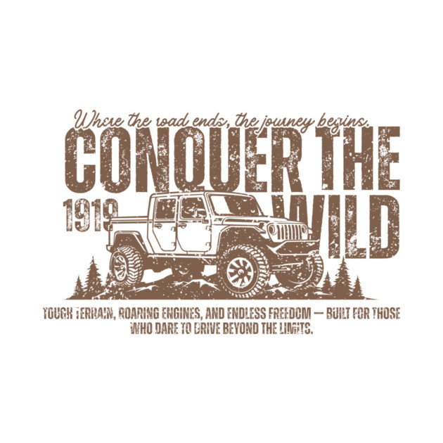 Retro Off-Road Adventure | Vintage Truck & Classic SUV - Trucker Quote ...