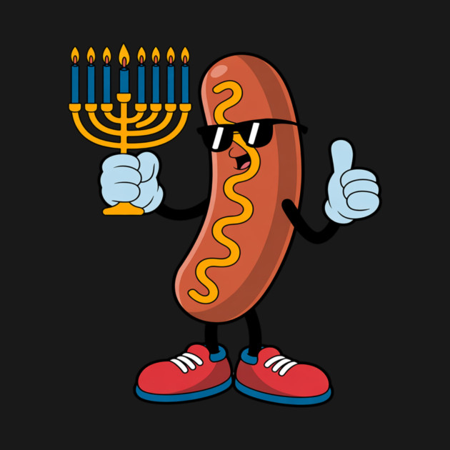 Hanukkah Hotdog Menorah Jewish Chanukah Boys Girls Kid - Hanukkah ...