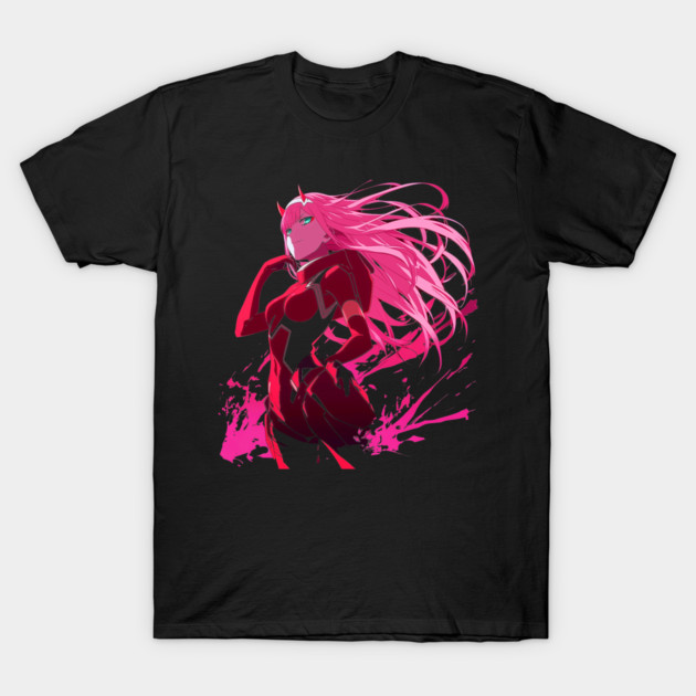 Zero Two Confident Pose Fan Art - Zero Two - T-Shirt | TeePublic