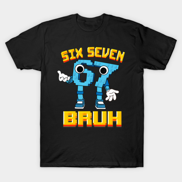 Italian Brainrot 67 Six Seven Bruh - Funny Meme Kids - T-Shirt | TeePublic
