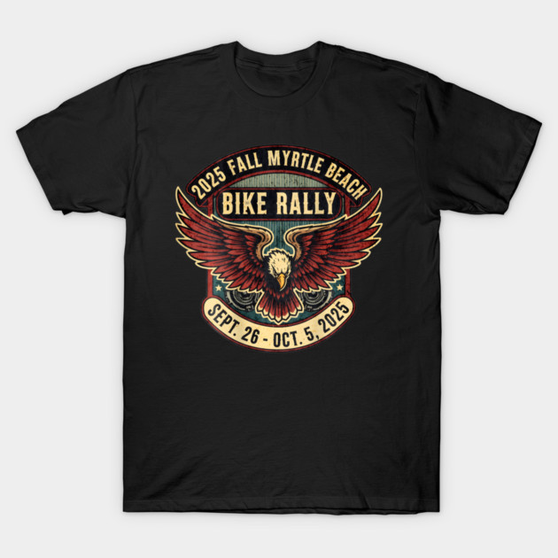 2025 Fall Myrtle Beach Bike Rally With Art On Back - Myrtle Beach Rally ...