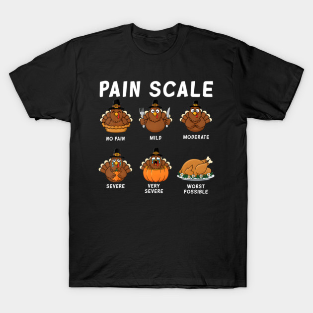 Turkey Pain Scale Thanksgiving Nurse Humor Cna Er - Funny Nurse ...