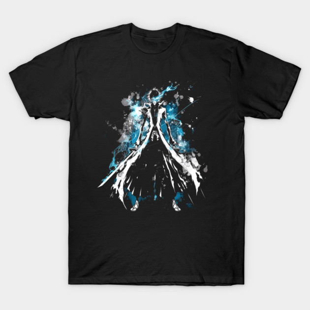 Blue Splatter Anime Character - Anime Splatter Art - T-Shirt | TeePublic
