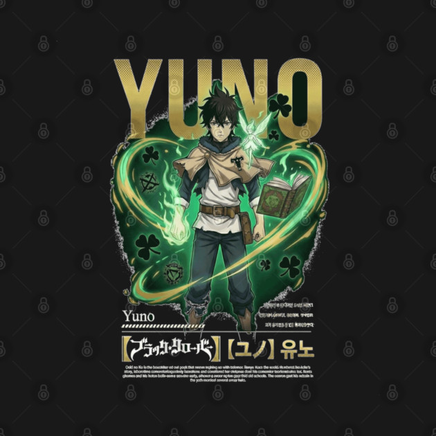 Yuno Magic Green Aura Fan Art - Yuno - T-Shirt | TeePublic