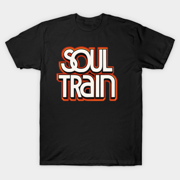 Soul Train 3d Typography Glow - Retro Typography Art - T-Shirt | TeePublic