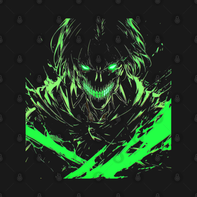 Eren Yeager Titan Horror Fan Art - Eren Yeager - T-Shirt | TeePublic