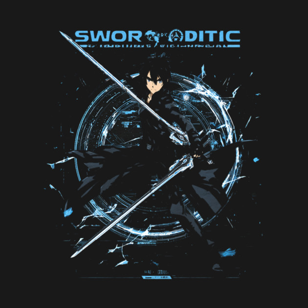 Kirito Dual Wielding Sword Art Online - Kirito - T-Shirt | TeePublic
