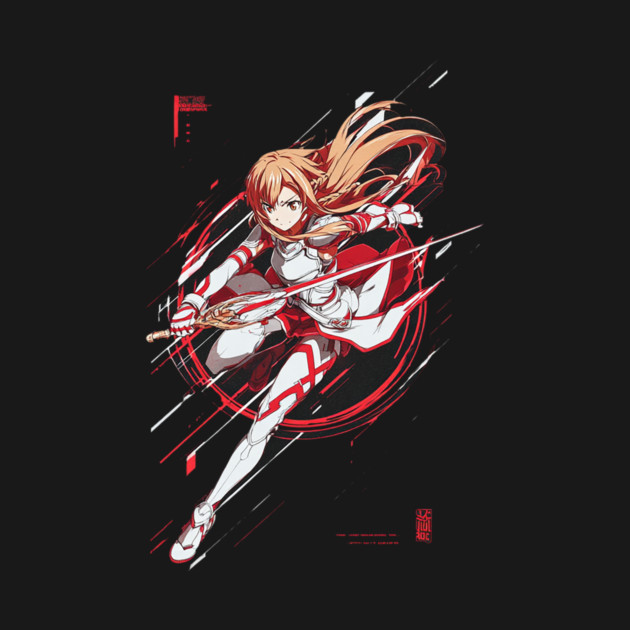 SAO Asuna Action Anime Art Print - Asuna - T-Shirt | TeePublic